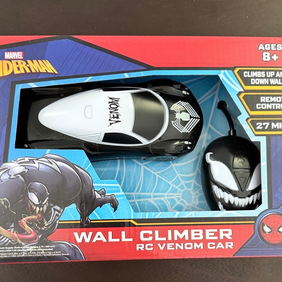 Marvel | Toys | Marvel Venom Rc Wall Climber Black And White | Poshmark